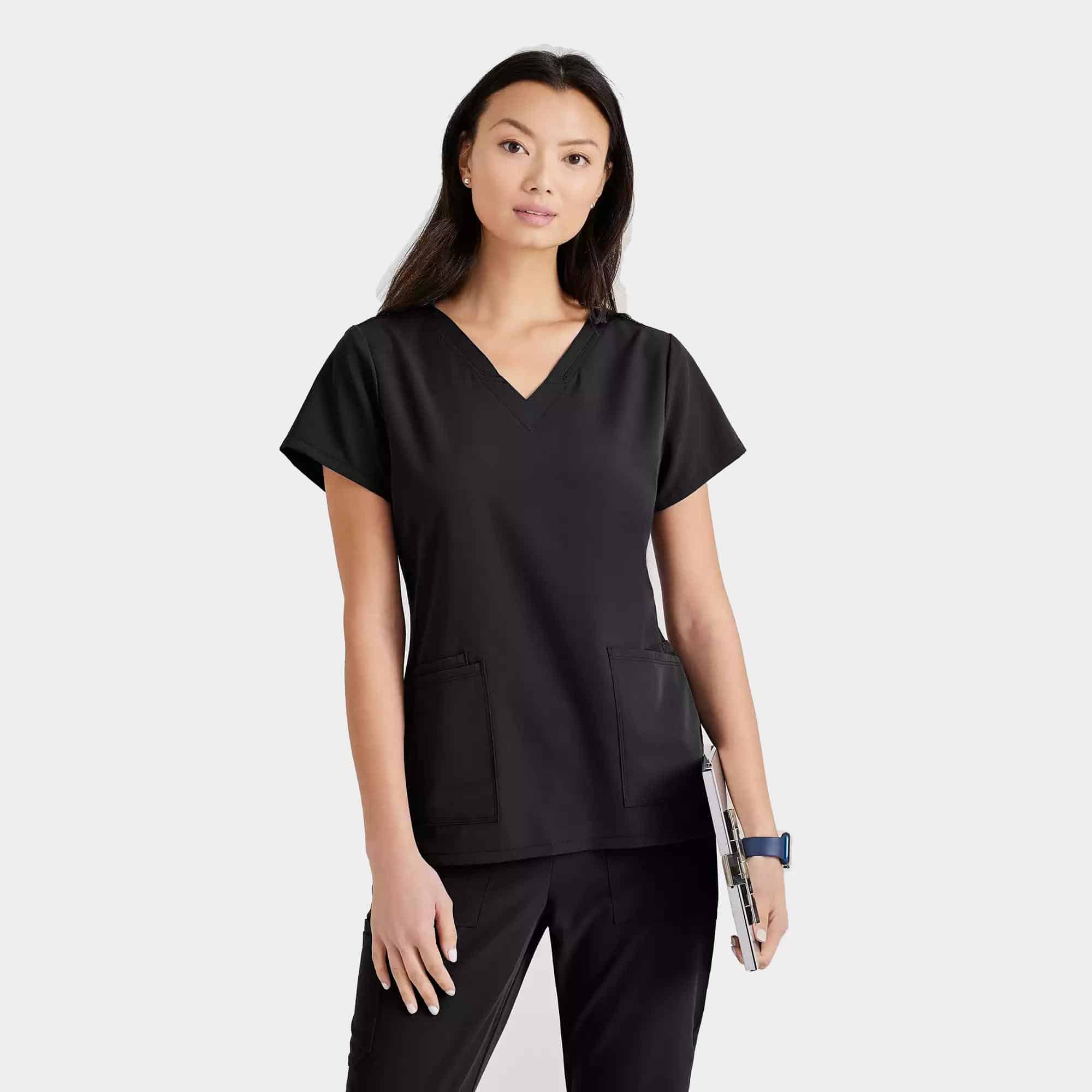 Barco Unify Women's 4 Pocket V-neck Top | BUT167 | Uniform Connection