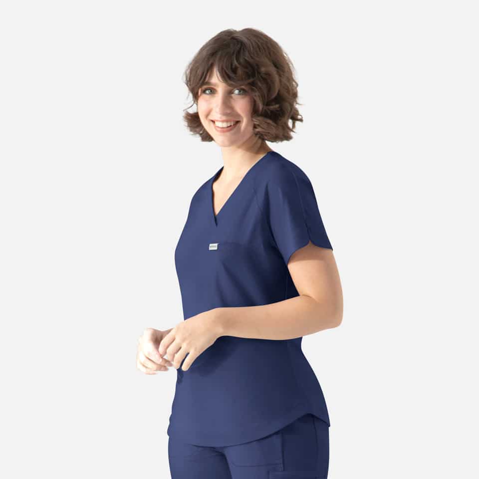 Luna - Tuckable Y-Neck Top | 2502 | Uniform Connection