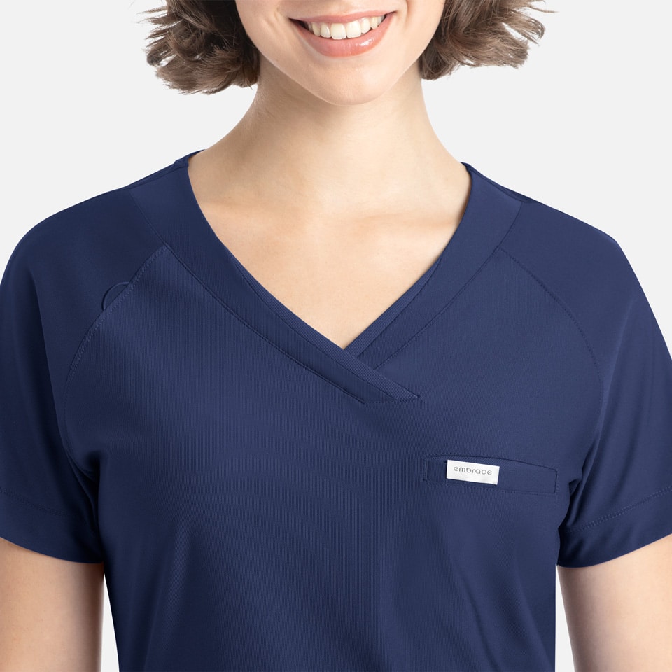 Luna - Tuckable Y-Neck Top | 2502 | Uniform Connection